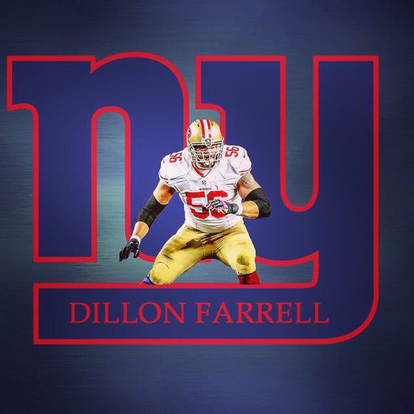 #Giants have signed former #49ers offensive lineman Dillon Farrell