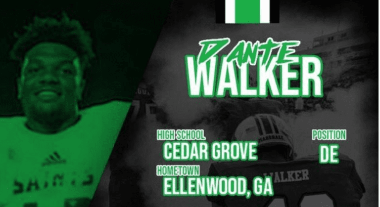 Dante Walker the four star Marshall recruit was shot in the back