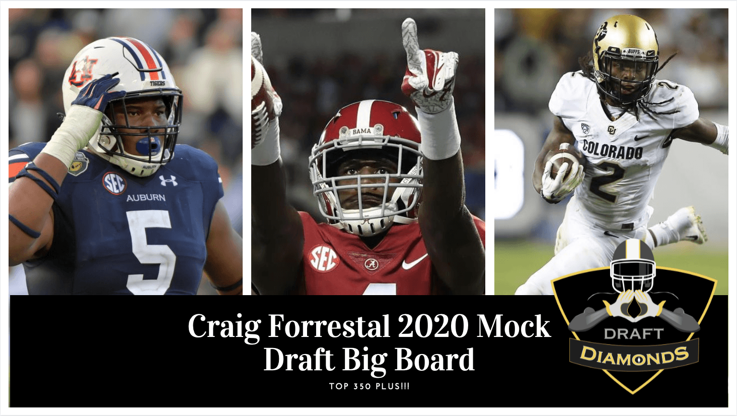 2020 NFL Mock Draft Big Board by Craig Forrestal of Draft Diamonds