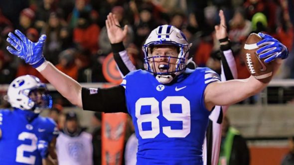 BYU tight end Matt Bushman has Old School TE written all over him