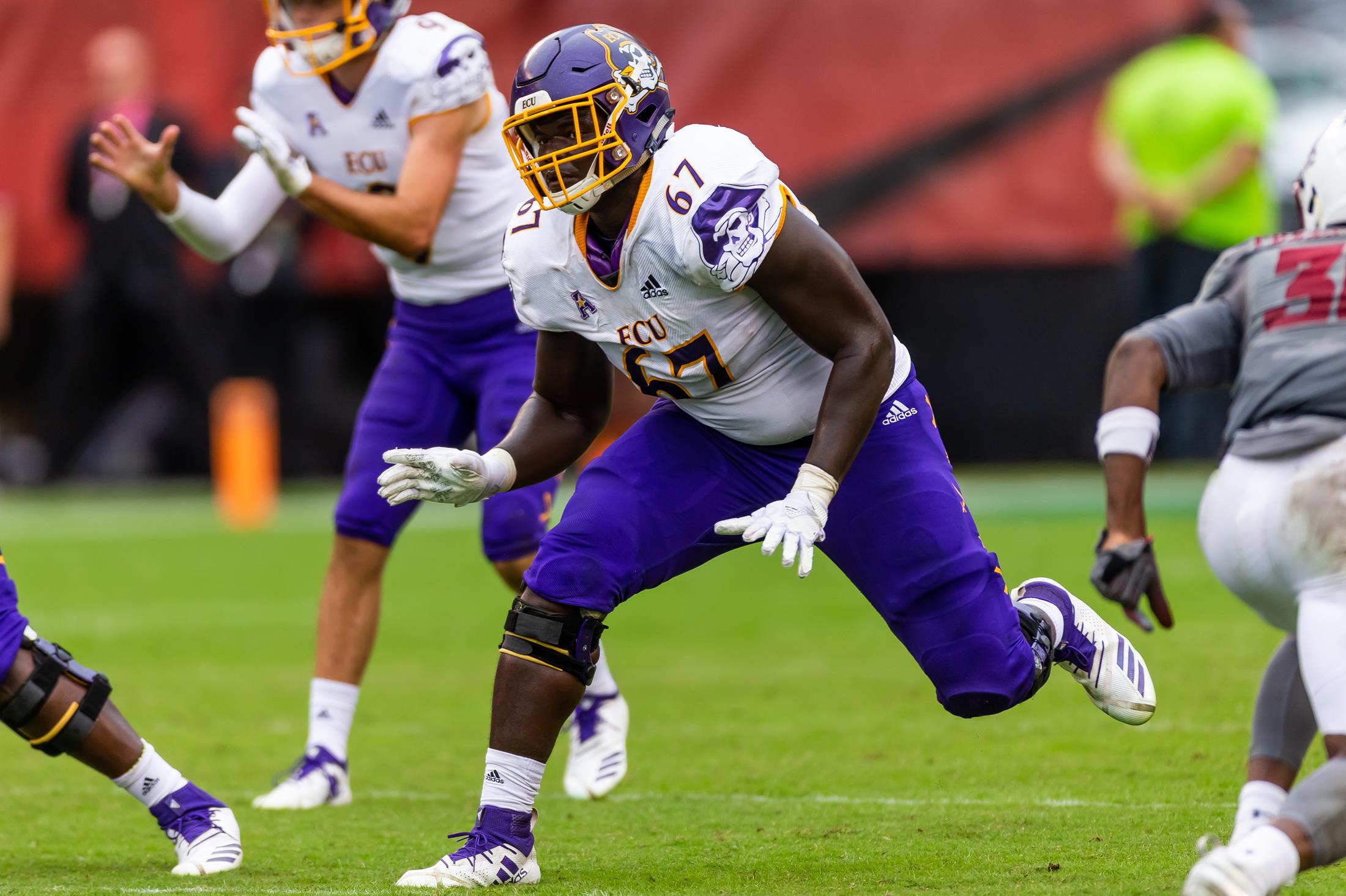 ECU OL D'Ante Smith has the experience the NFL is looking for