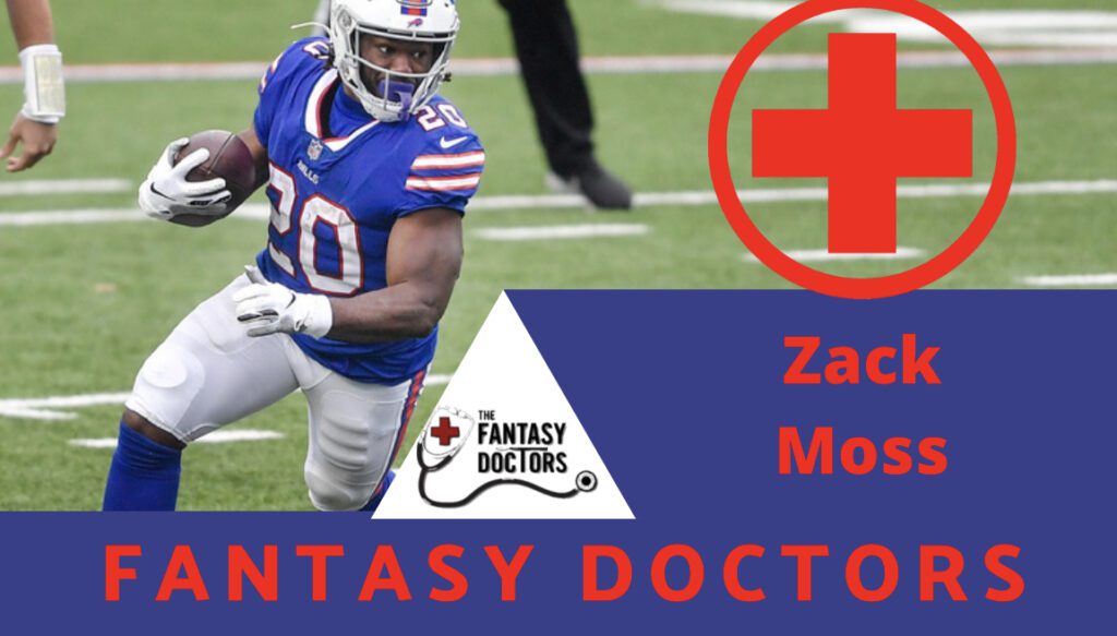 Fantasy Doctors provide an injury update on Bills RB Zack Moss