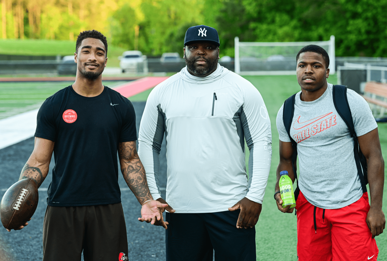 NFL Prospect Justin Hall gives back to this high school before the Draft