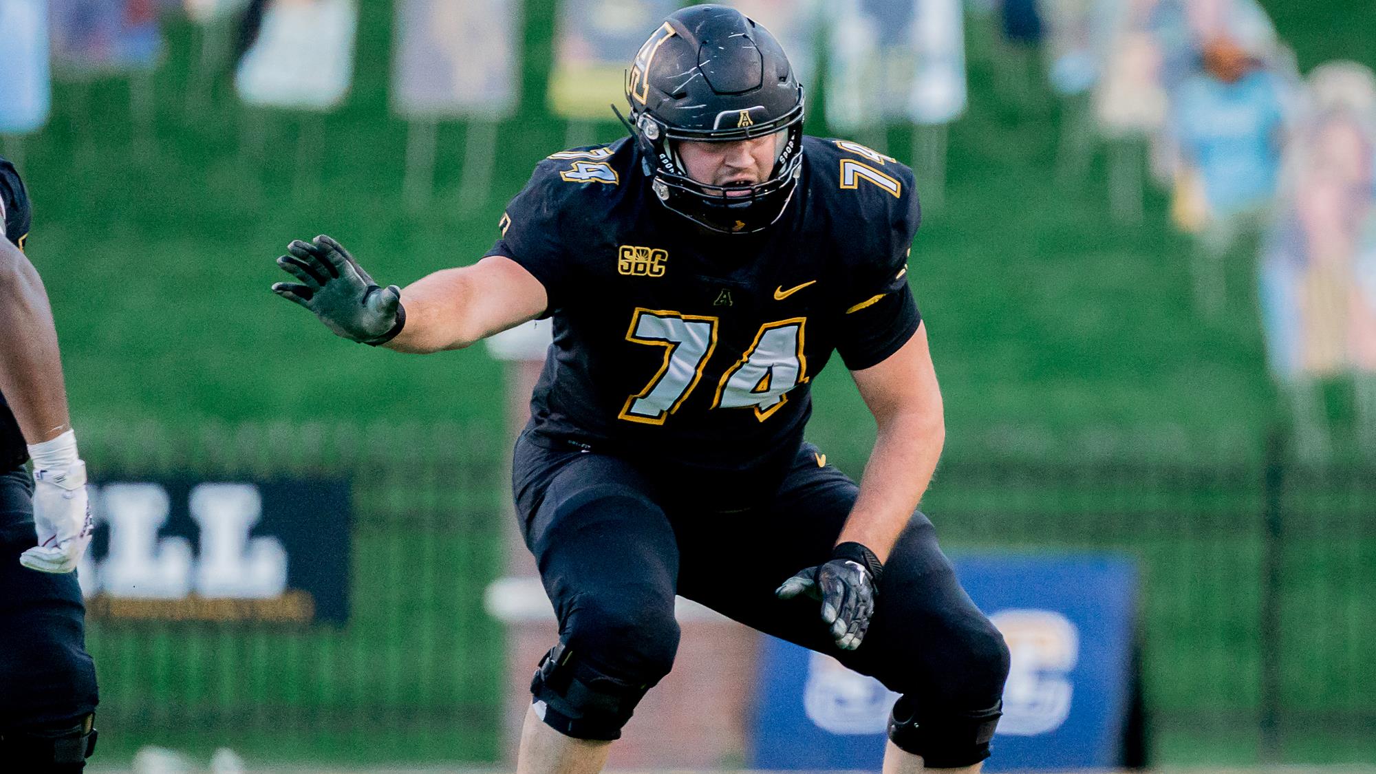 Anderson Hardy from App State boosted his stock at his pro day