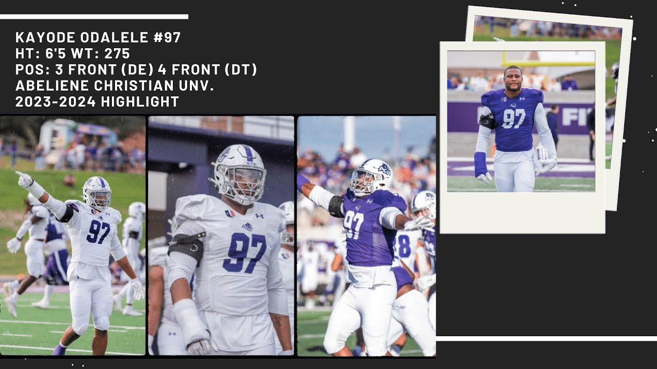 Meet 2024 Draft Prospect Kayode Oladele, DL, Abilene Christian