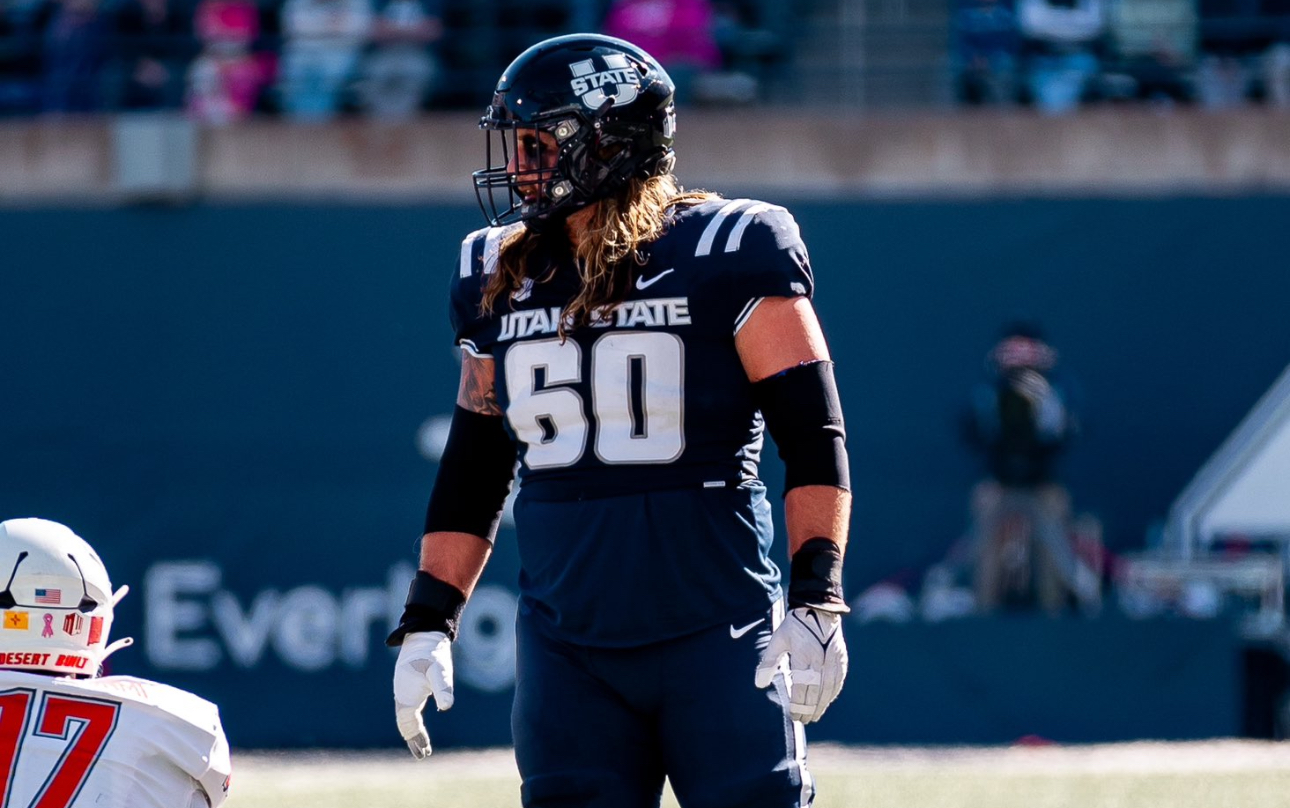 Meet 2025 NFL Draft Prospect Wyatt Bowles, OL, Utah State