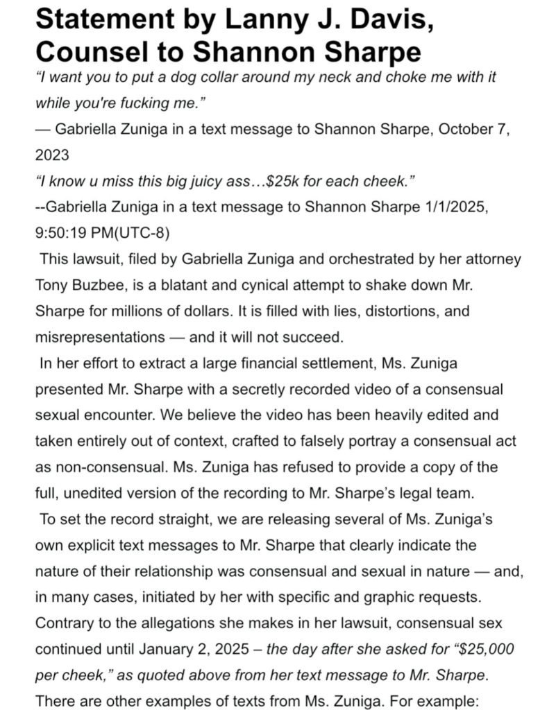 Shannon Sharpe Fights Back by dropping receipts | WOW