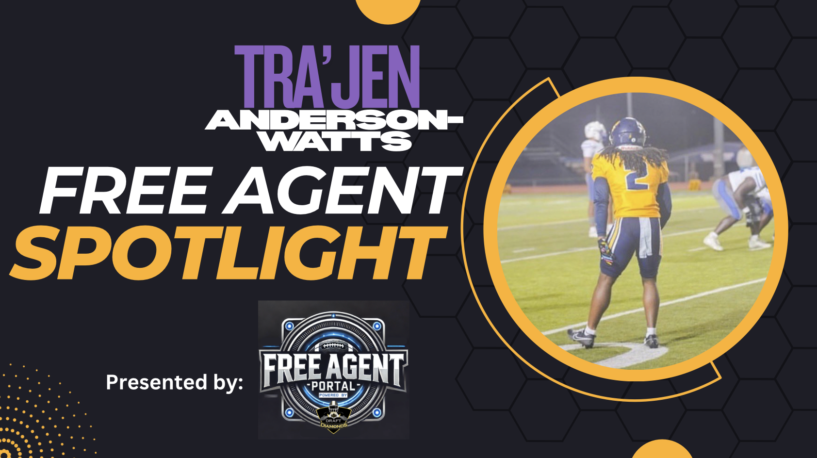 Meet Free Agent Defensive Back Tra'Jen Anderson-Watts