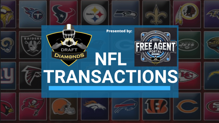 NFL Transactions presented by The Free Agent Portal